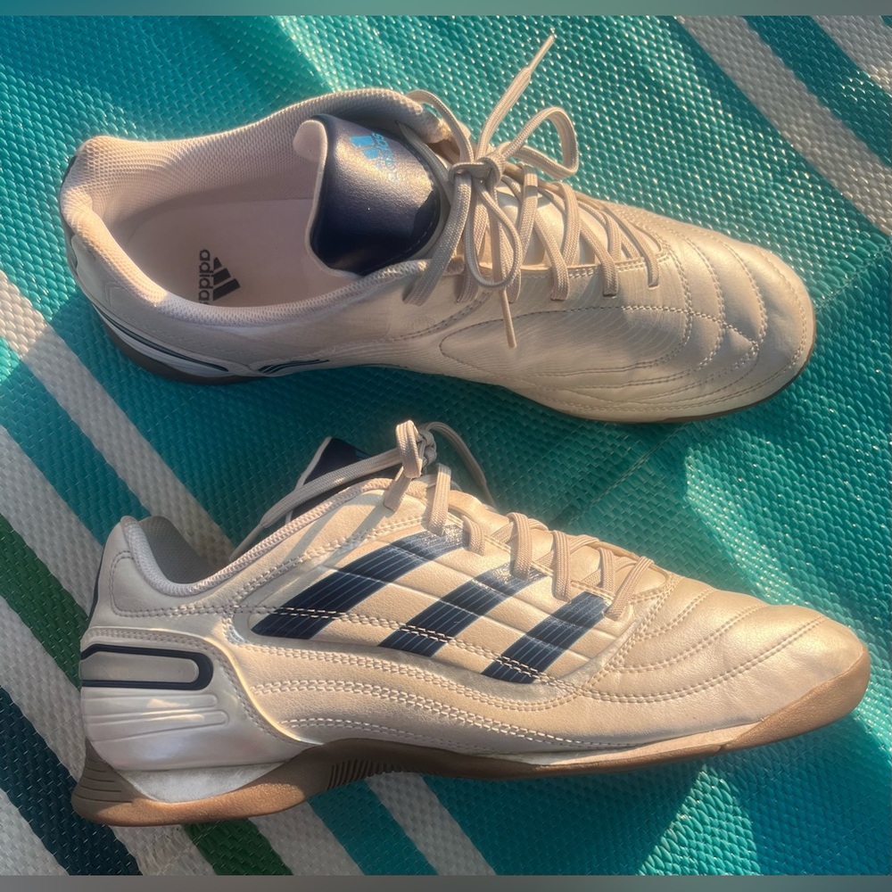 Adidas Predator Vintage White And Blue Indoor Soccer … - Gem